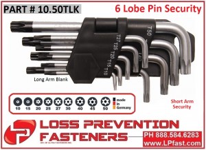 Tamper Proof/Security Tools - Loss Prevention Fasteners