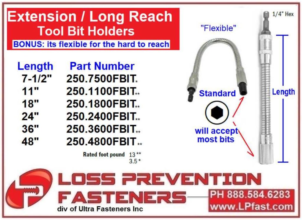 6 Lobe Pin - Loss Prevention Fasteners