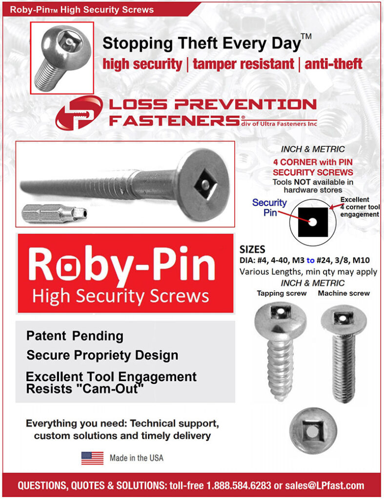 Roby-Pin - Loss Prevention Fasteners